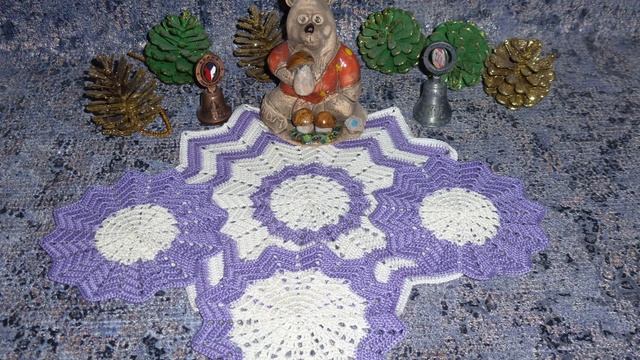 💜Сиреневый Туман💜 - Коллекция вязаных салфеток🌺