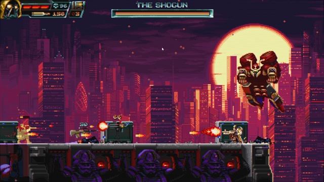 Huntdown Hard 100% Playthrough All Secrets Solo Final Shogun