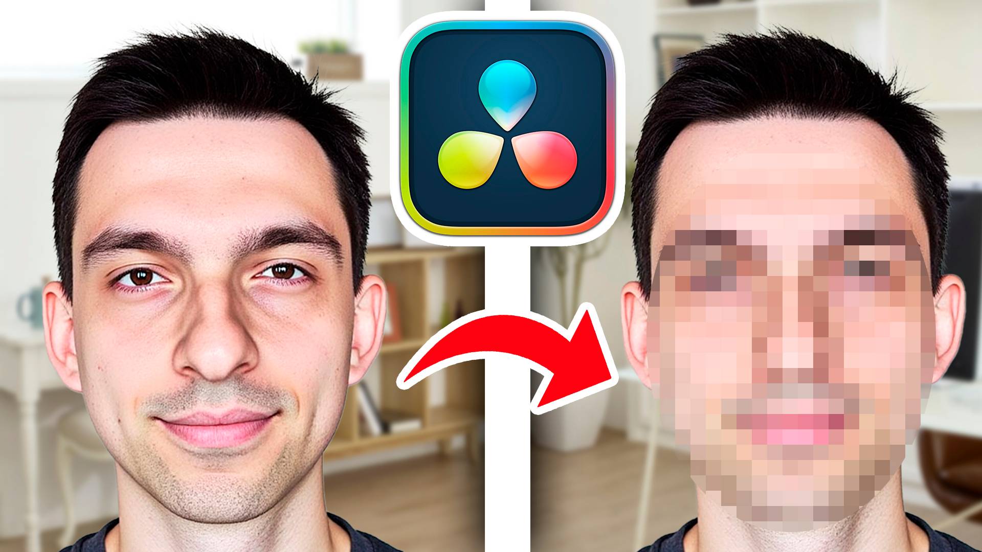 Размытие области в DaVinci Resolve // Как наложить размытие в движении DaVinci Resolve