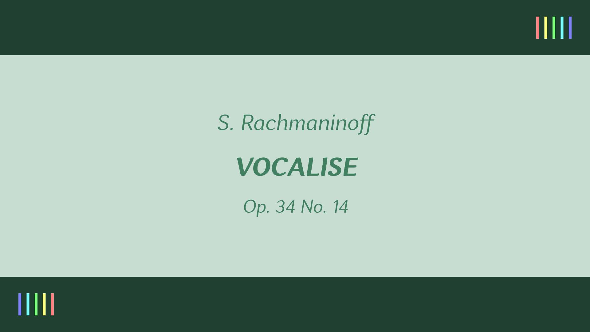 Lynn Harrell — Vocalise (Rachmaninoff)