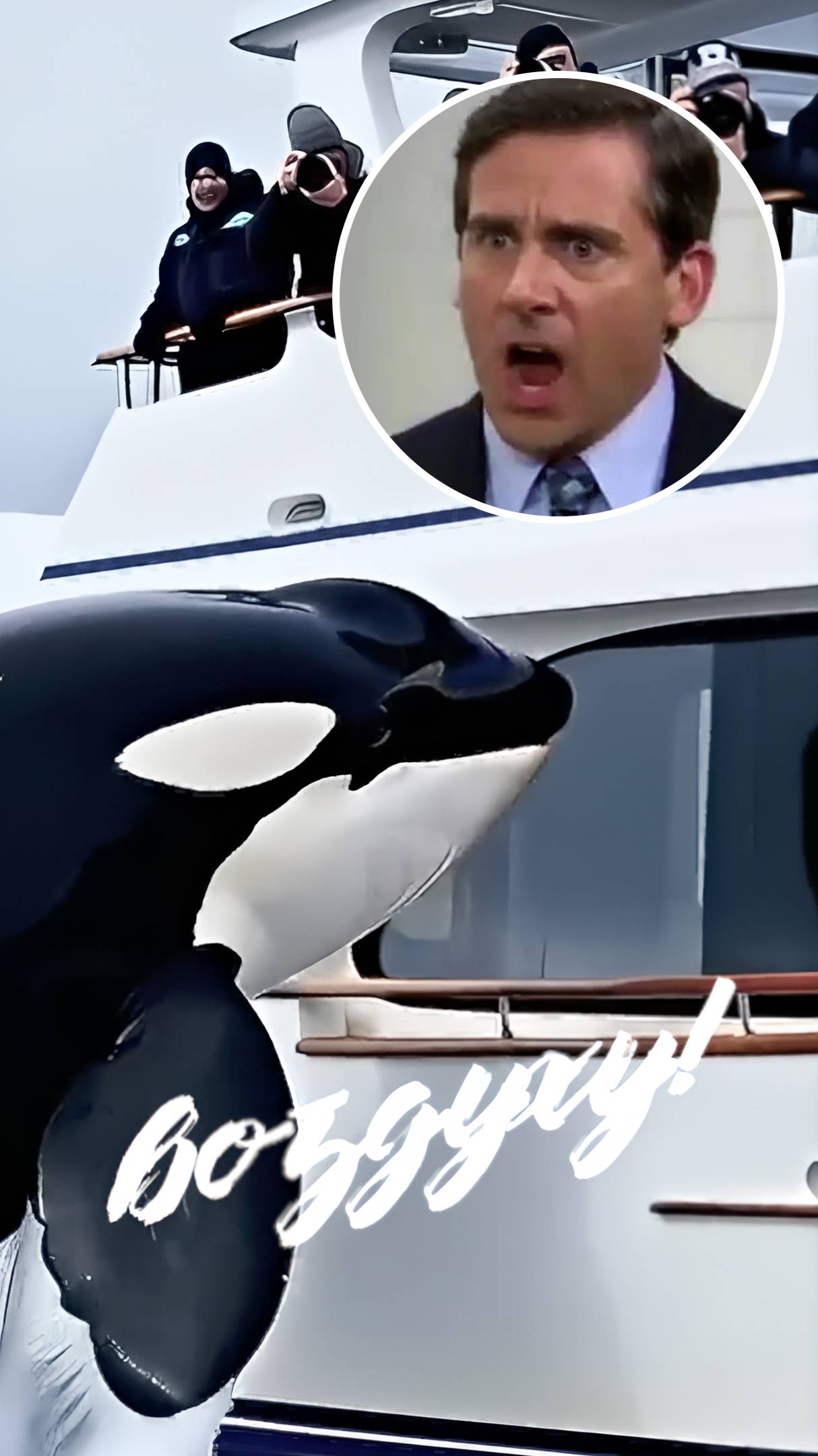 Кит запрыгивает в лодку и покидает свою глубину feat Стив Карелл от Dima Suslov #сезонконтентаRUTUBE