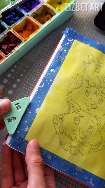 Коты аристократы по просьбе подписчика😸#tiktok #shorts #art #gouache #lizbet