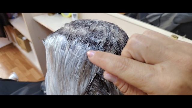 Окрашивание седых волос. Капус. Концепт