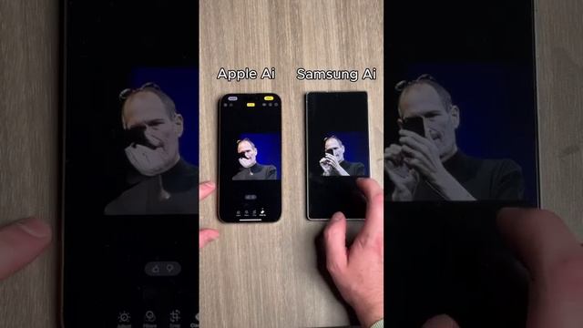 техноблогеры сравнили волшебный ластик у айфона и самсунга на примере фото Стива