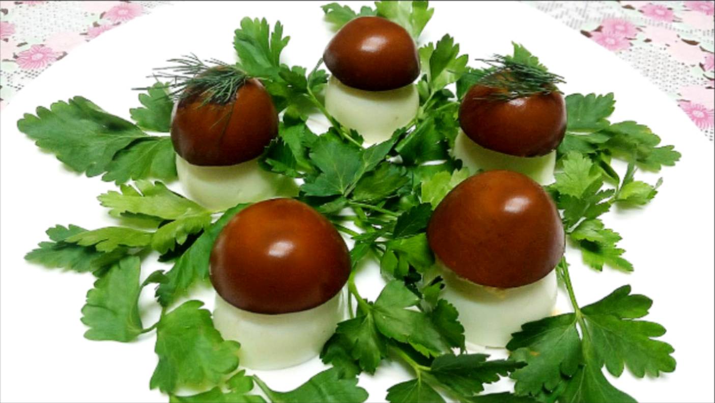 Фаршированные ЯЙЦА "грибы БОРОВИЧКИ"! Праздничная закуска!