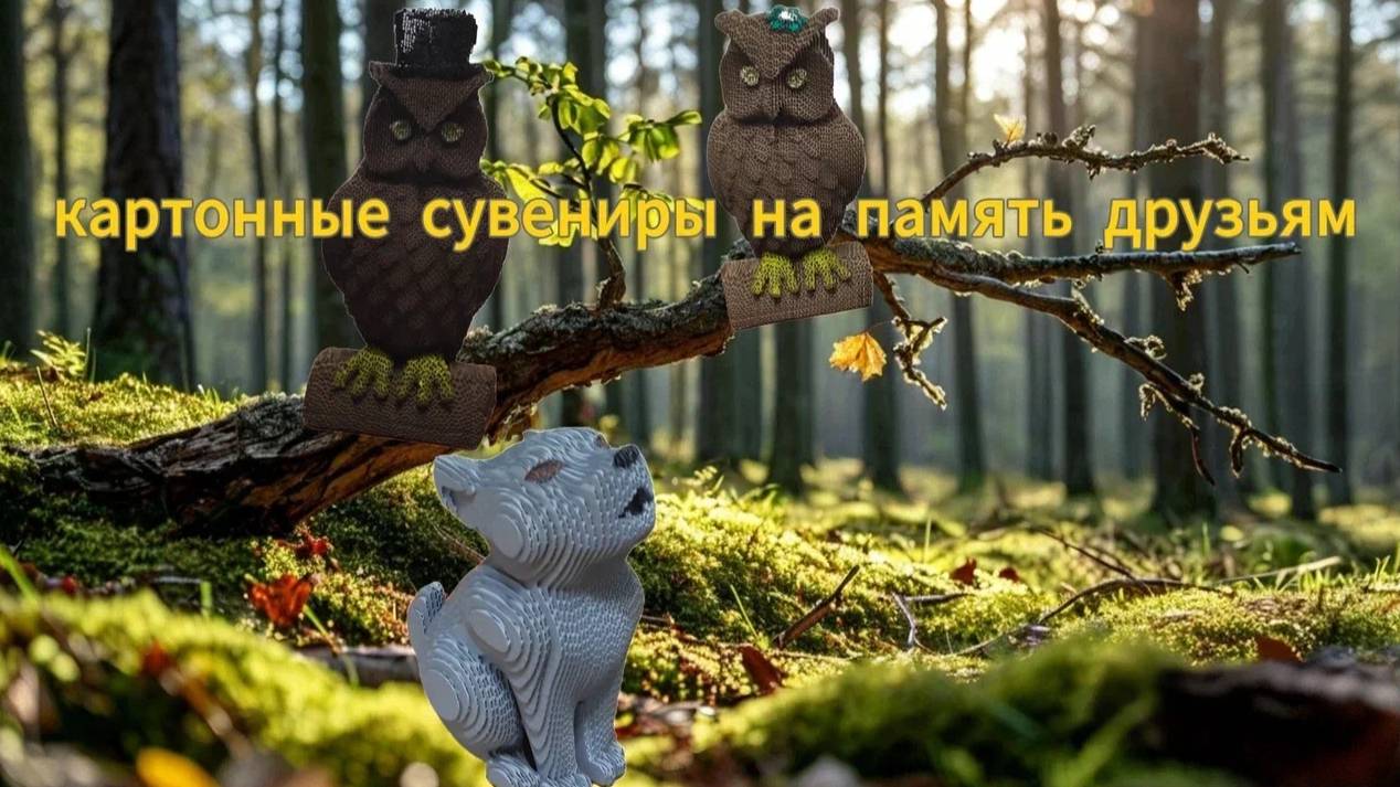 Картонные 3D пазлы от меня в подарок друзьям