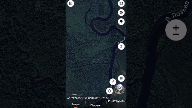 Путь группы Дятлова по гугл карте.