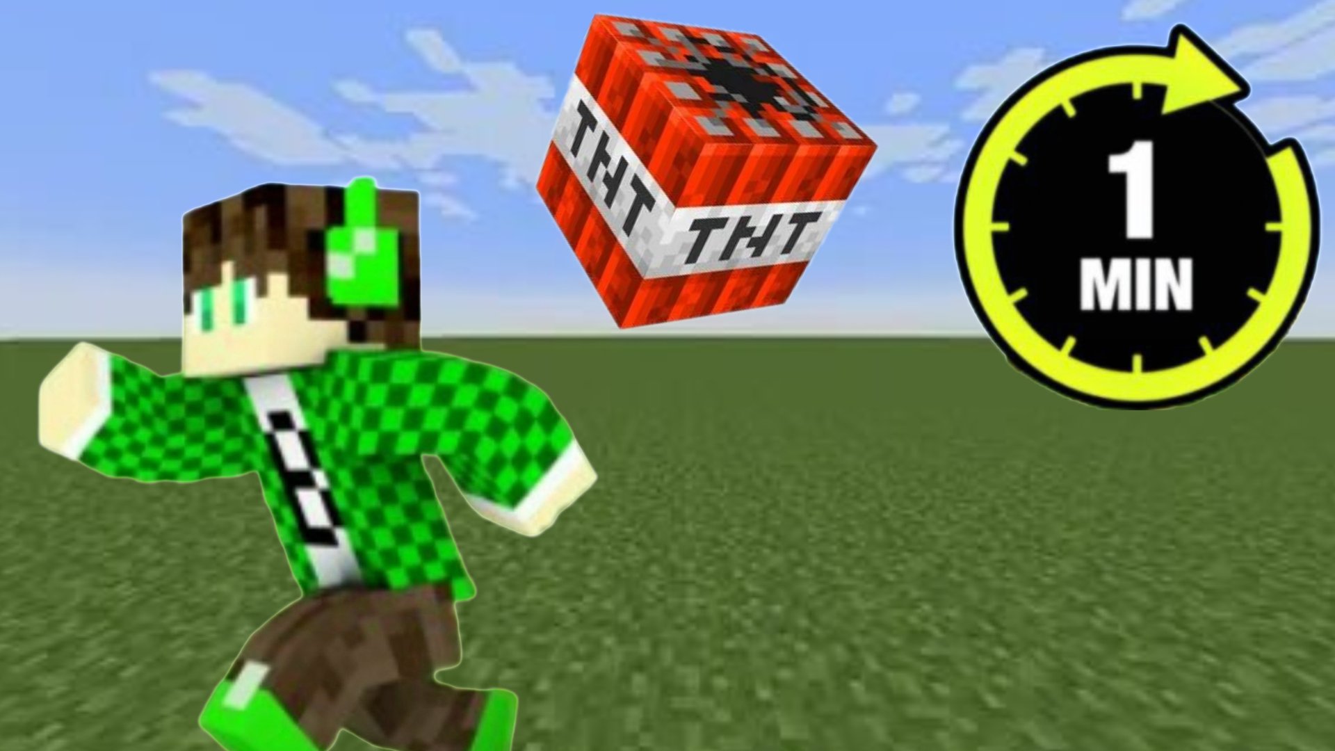 Майнкрафт но каждые 60 секунд на меня падает ТНТ!