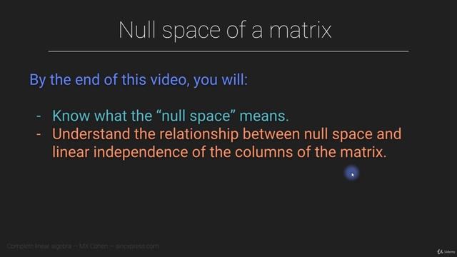06. Matrix spaces