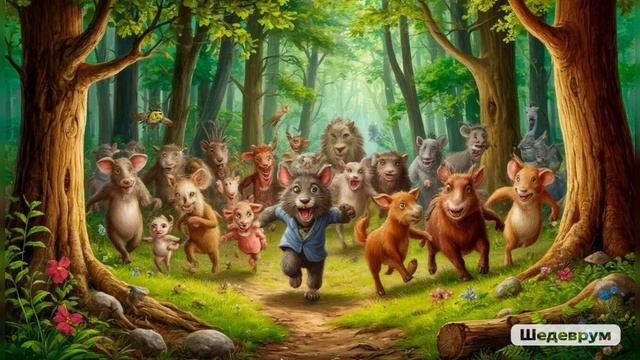 Из школьных сочинений, на опушке леса