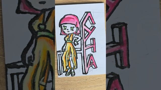 Создание персонажа Луна хендмейд ускоренное рисование таймлабс FiBoPlay #топ #animegirl  #мем #арт