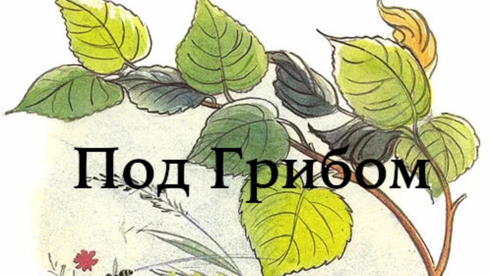 Под грибом В.Сутеев