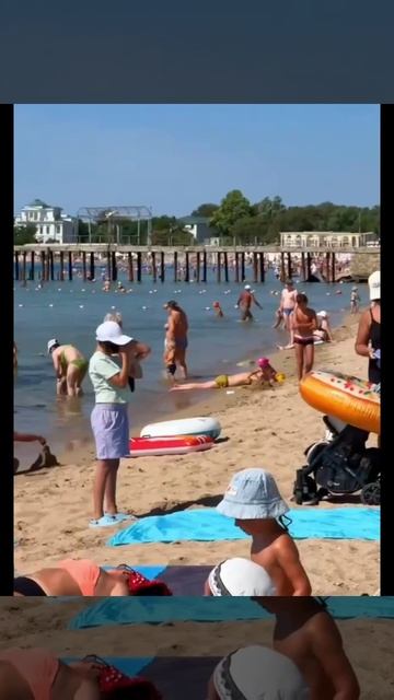 16 июля - вот так сегодня на пляже Евпатории, Крым