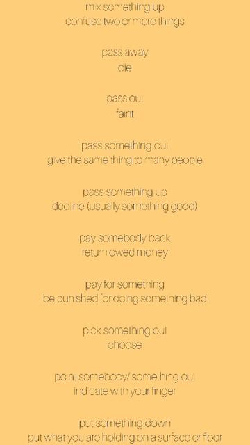 Фразовые Глаголы 16 Phrasal Verbs 16