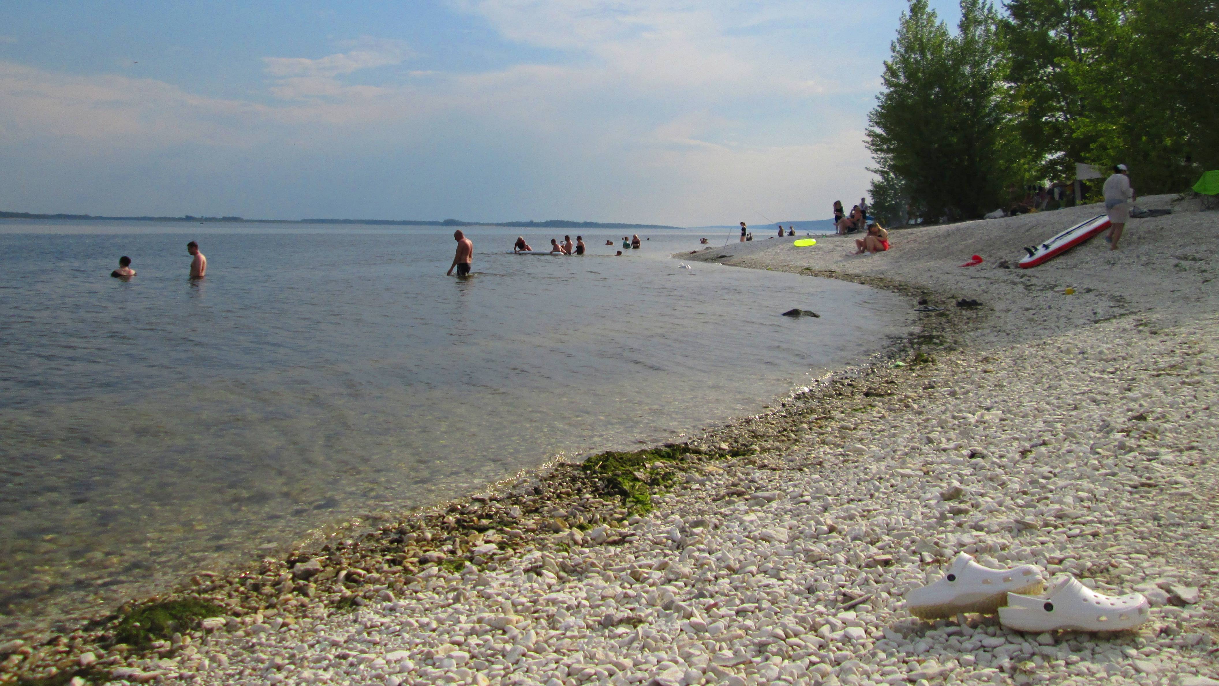Спасаемся от жары: дикий пляж на Волге в Саратовской области
