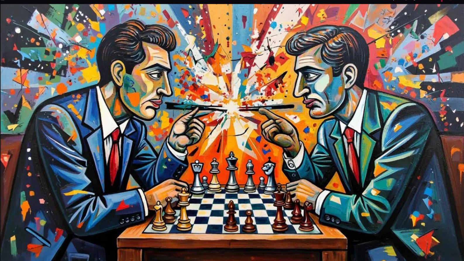 Обыграл сильного соперника в шахматы Фишера.