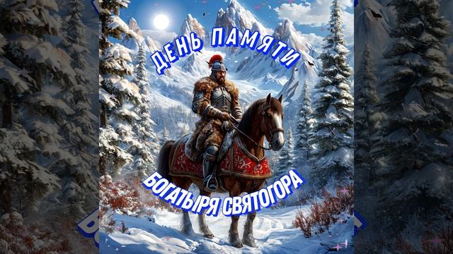 3 декабря - День памяти богатыря Святогора.
