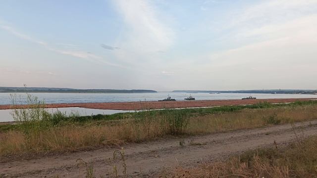 Набережная в городе Лесосибирске.