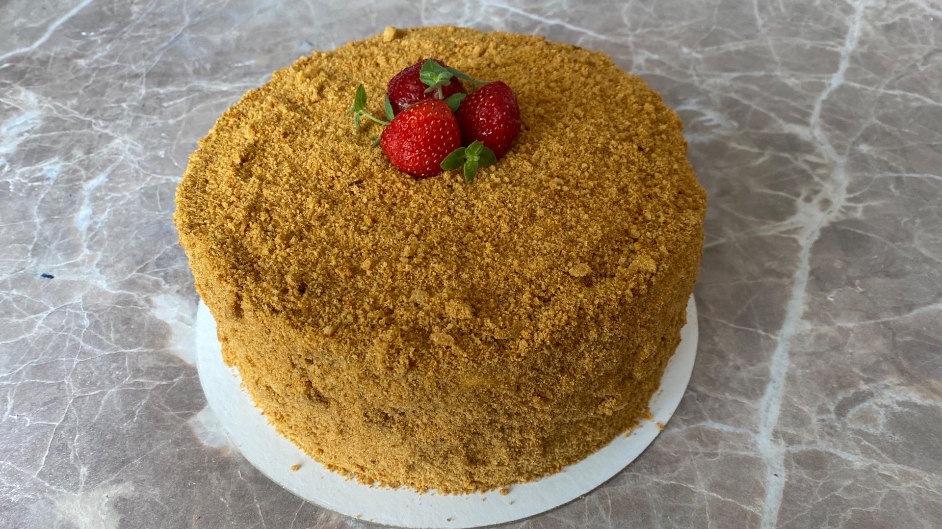 Торт “ Трухлявый пень” Или ленивый Медовик без раскатки коржей