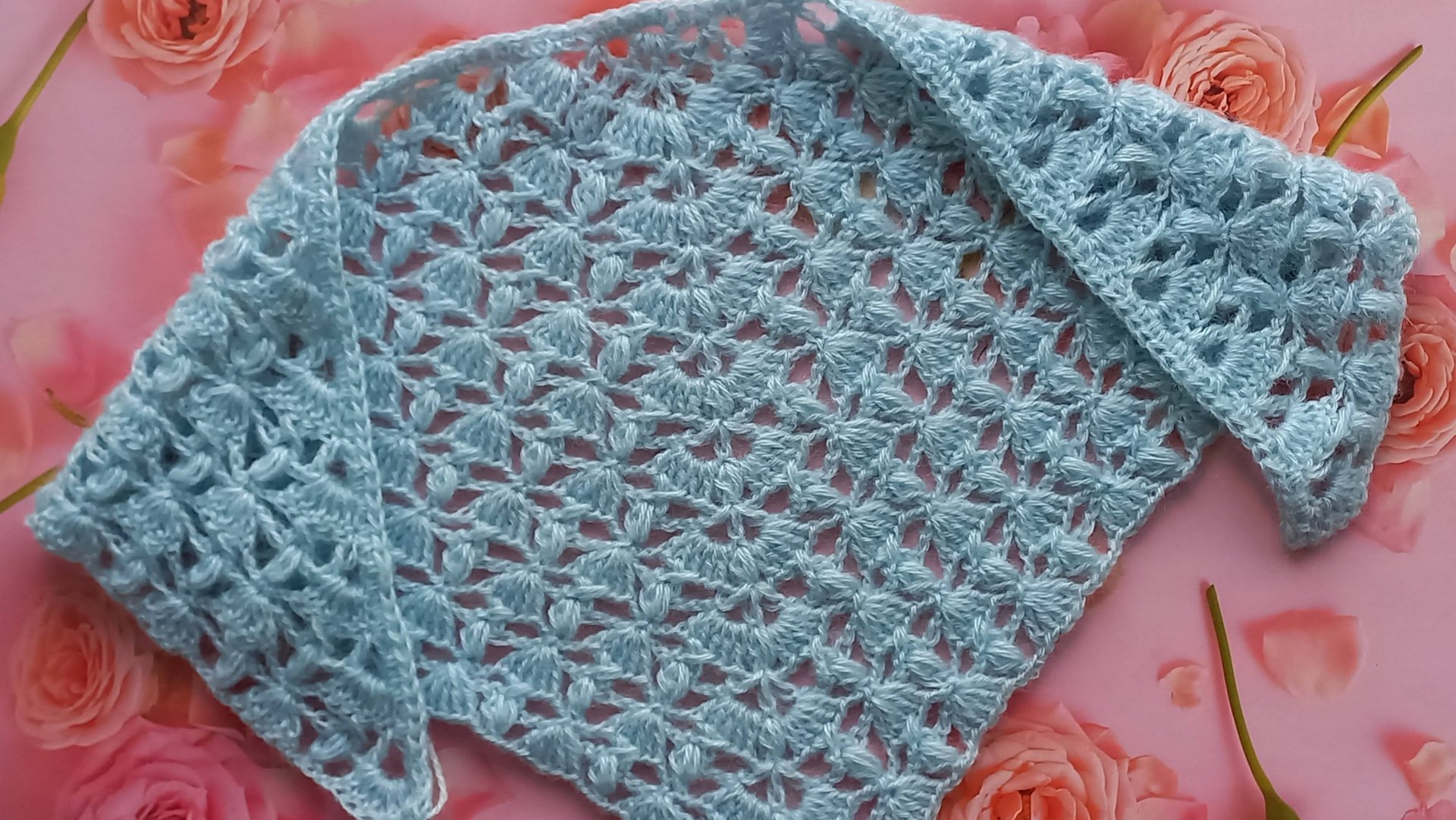 МК Узор для шали крючком