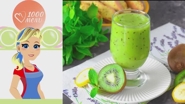 🥝 СМУЗИ С КИВИ И БАНАНОМ — витаминный, освежающий, за 2 минуты!