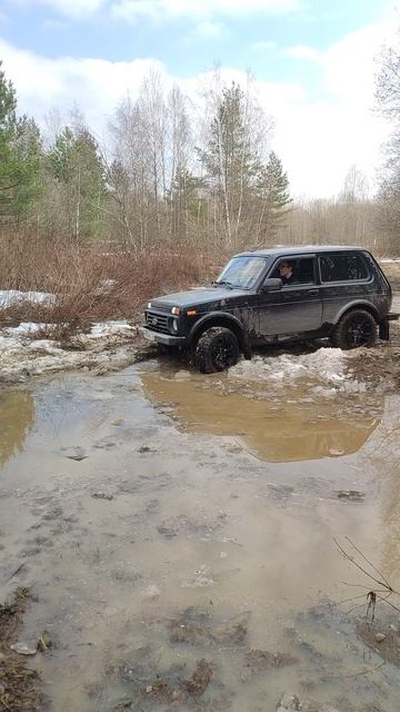 Жесткий парень на стоковой Ниве