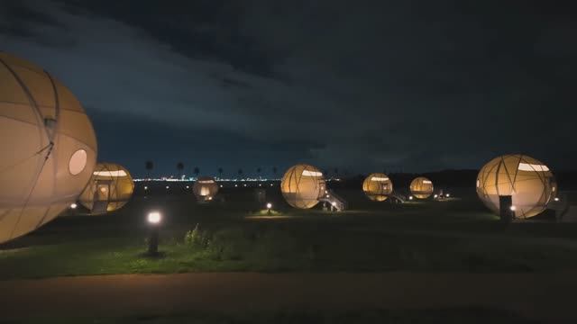 Остановитесь в уникальной сферической палатке в прибрежном парке Японии — INN THE PARK Fukuoka
