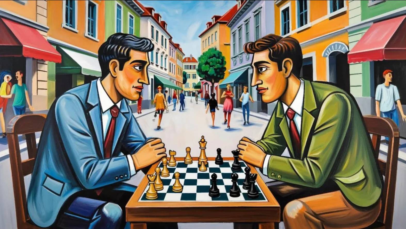 Жаркая Венская партия.