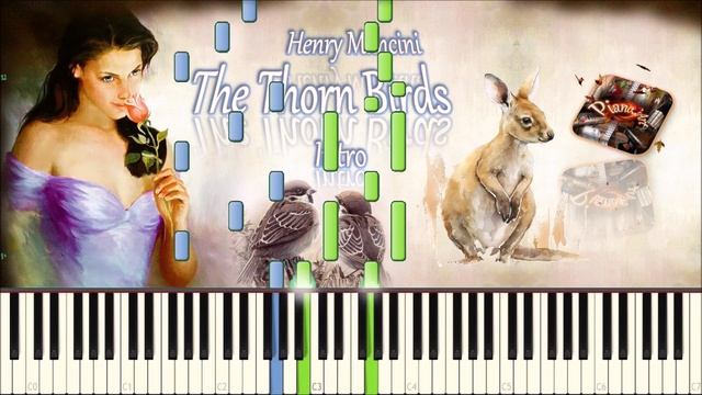 The Thorn Birds (Intro) / Поющие в терновнике (piano tutorial) [НОТЫ + MIDI]