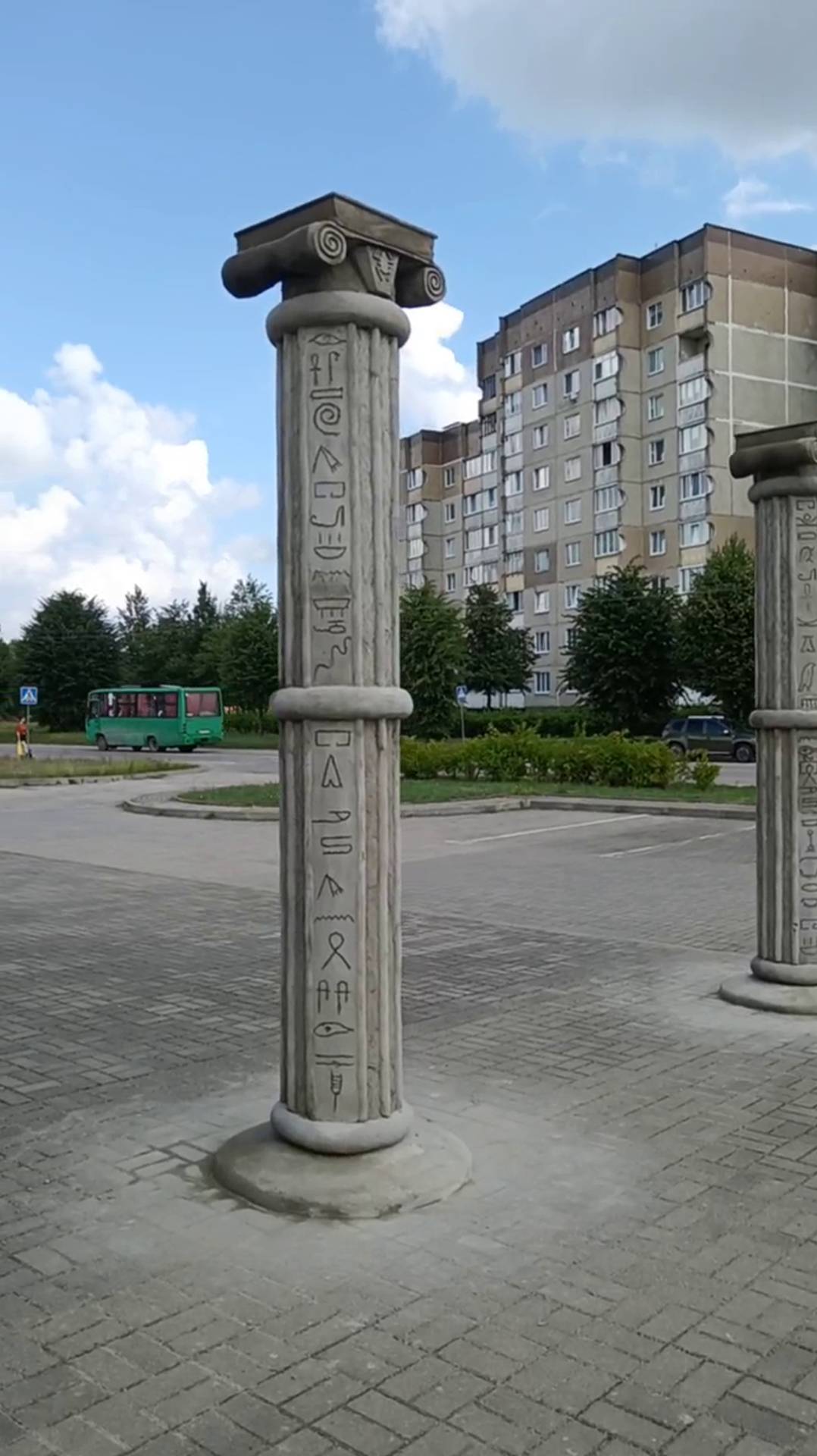 греческая колона из  арт бетона мастер Санька.