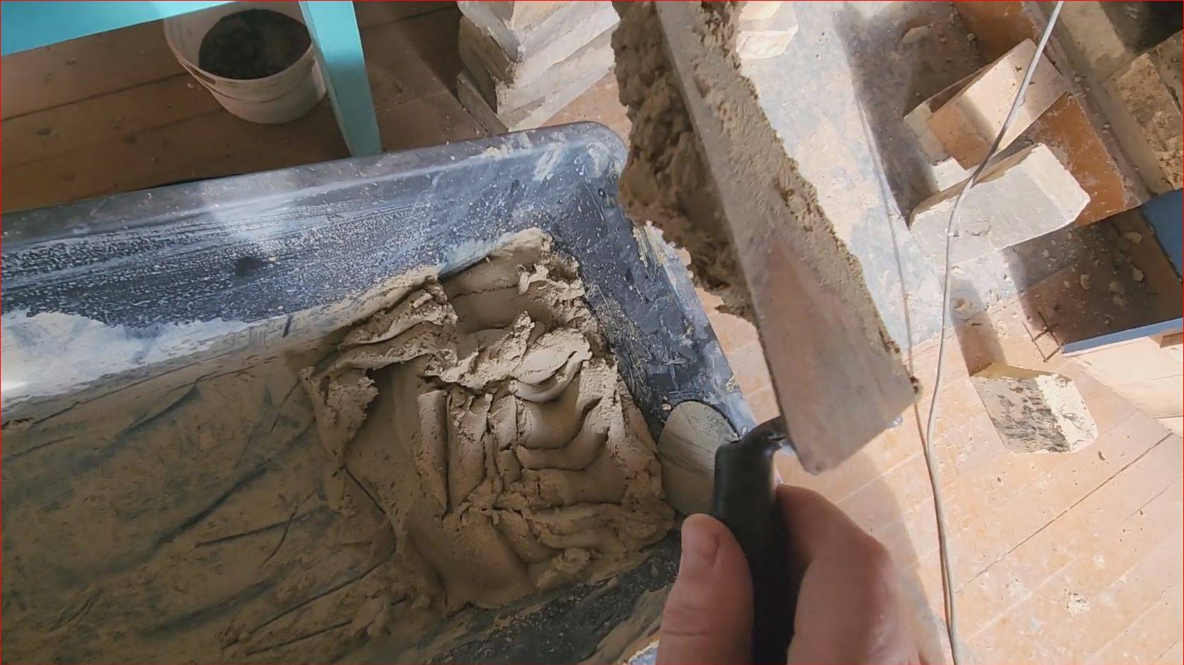 Верная  консистенция кладочного раствора для кирпичной кладки печи.