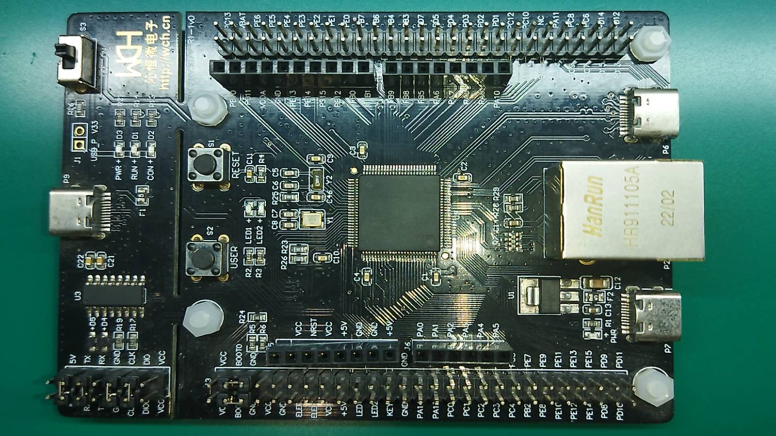 МК от WCH CH32V307 на плате | RISC-V | не совсем краткий обзор