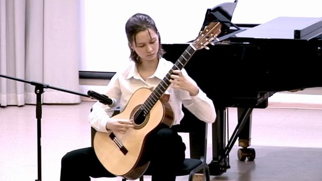 Русская народная песня на гитаре: "Ой, при лужку" в исполнении Марии Пархун