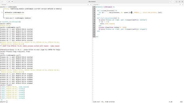 Курс Эликсир, часть 2. Урок 01-03. Связь между процессами.