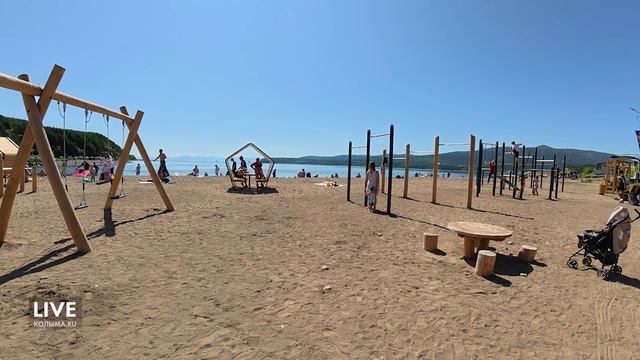 В Магадане после реконструкции открылся пляж в зоне отдыха "Горняк"