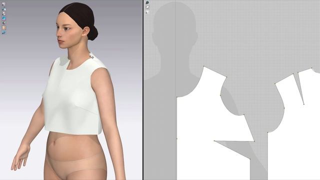 Урок 3.
Моделирование нагрудной вытачки. Часть 2.