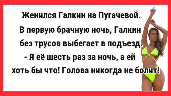 Брачная ночь Галкина и Пугачевой. Новые Анекдоты! Свежие Анекдоты! Юмор! Смешные анекдоты!