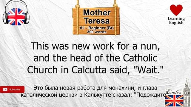 Beginner 300w_Mother Teresa_British Pronunciation