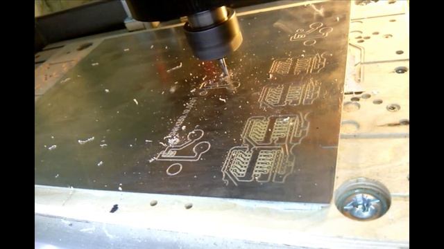 Полный цикл изготовления печатной платы на станке ЧПУ