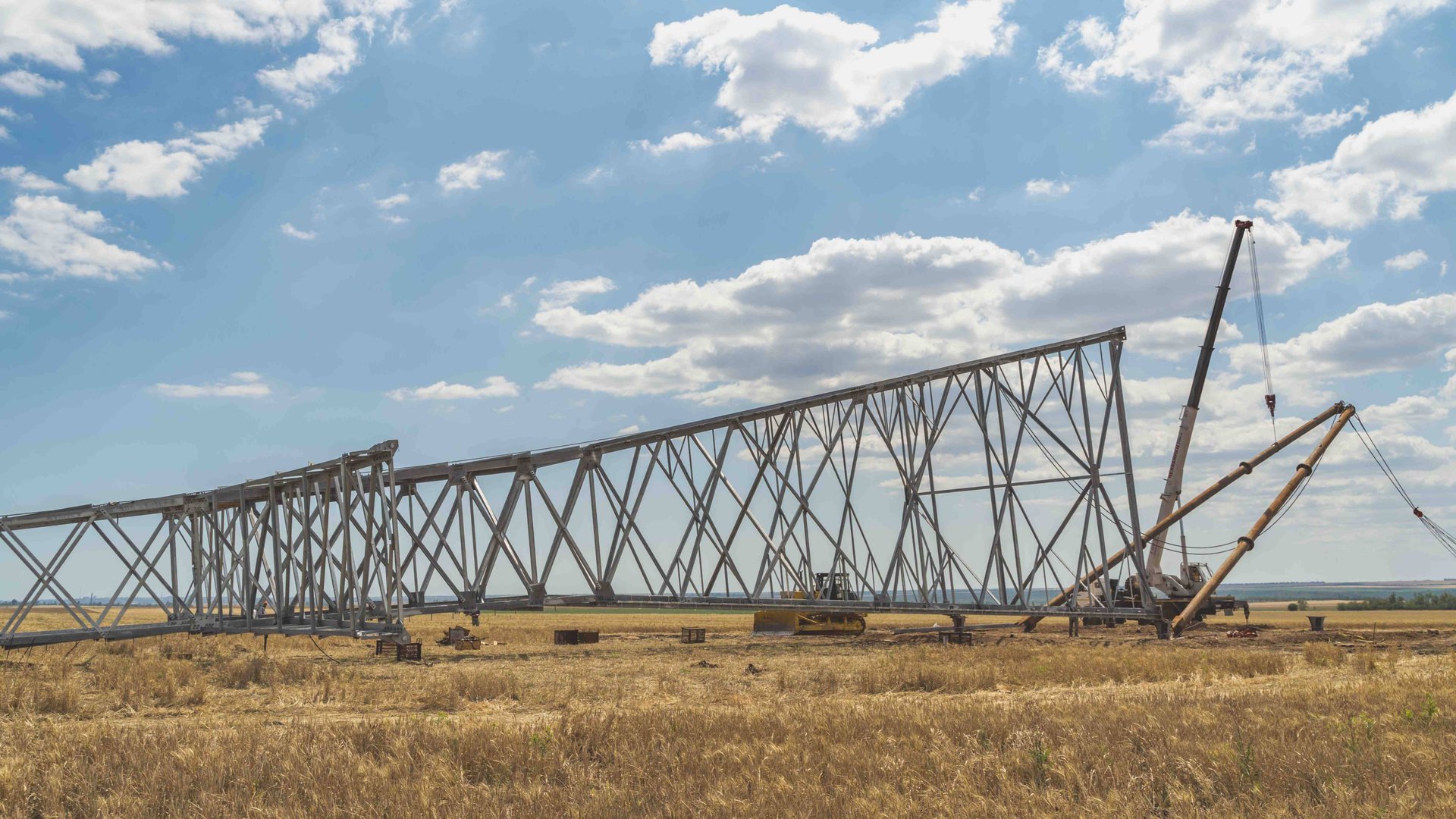 Установка анкерно-угловой опоры У330-2м+12