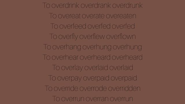 Неправильные Глаголы Часть 18 Irregular Verbs Part 18