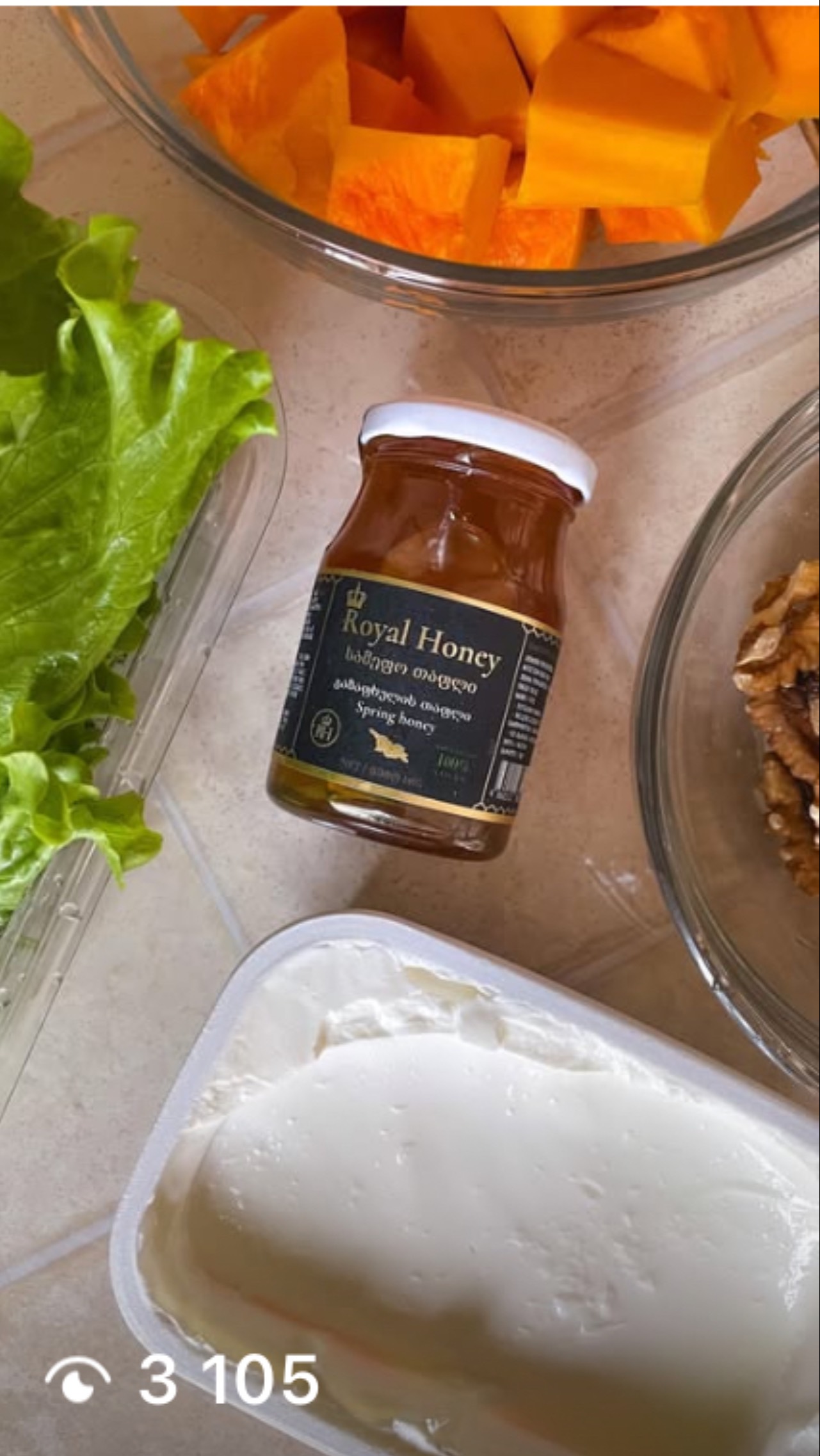 Салат с тыквой  ↗️рецепт в описании #рецепты #салатстыквой #halloween #halloween2023