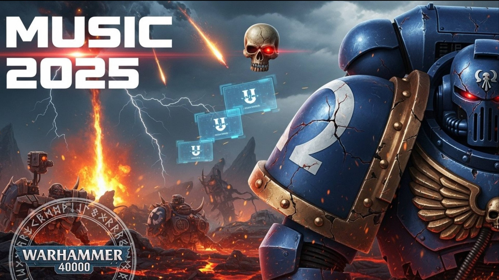 EDM Mузыка Warhammer 40000 | Сражение УЛЬТРАМАРИНОВ против ОРКОВ