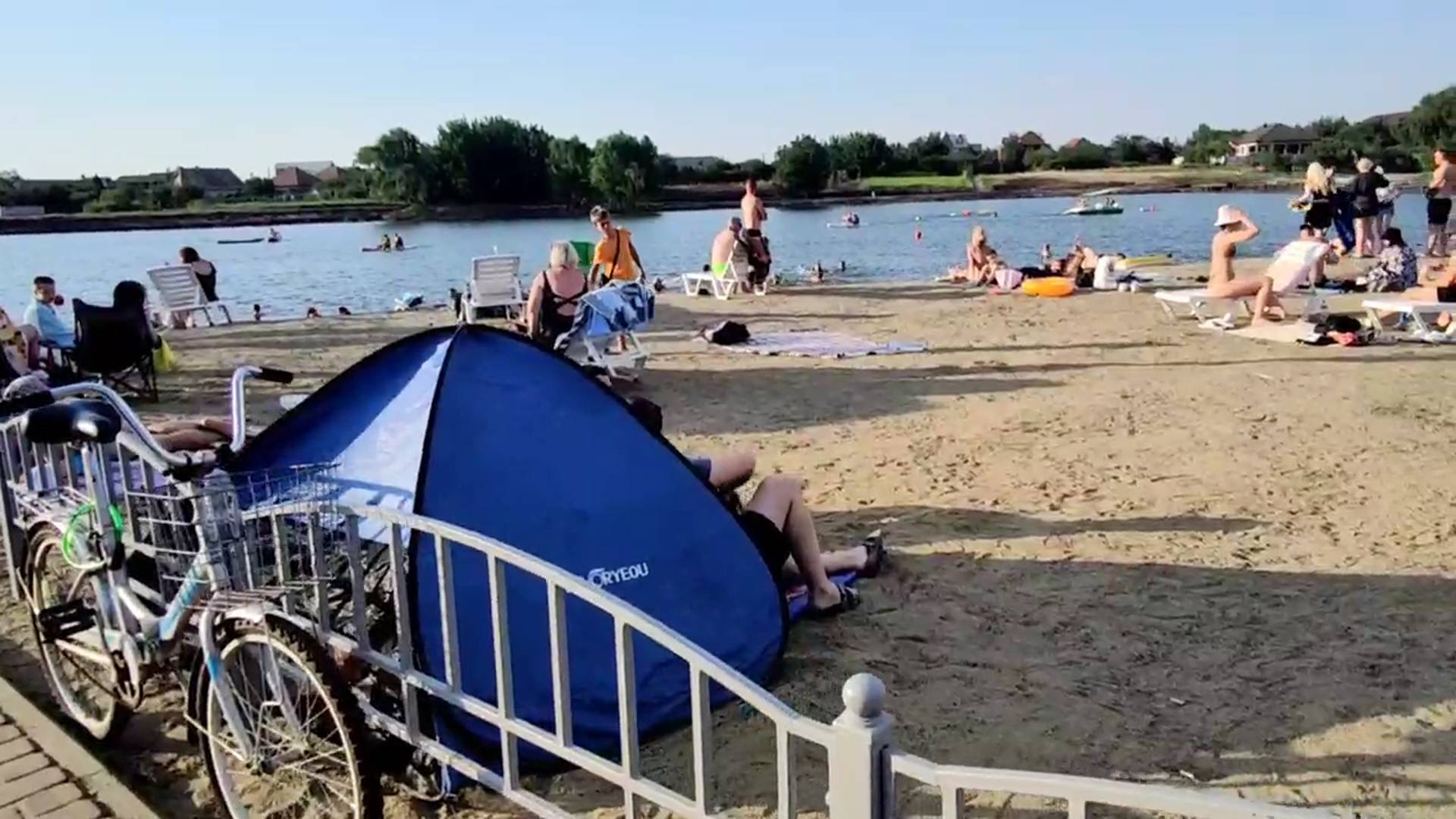 🏖️ ОТДЫХ НА КУБАНСКОМ ПЛЯЖЕ | ПРЕКРАСНЫЙ ДЕНЬ У РЕЧКИ В СТАНИЦЕ ДИНСКОЙ