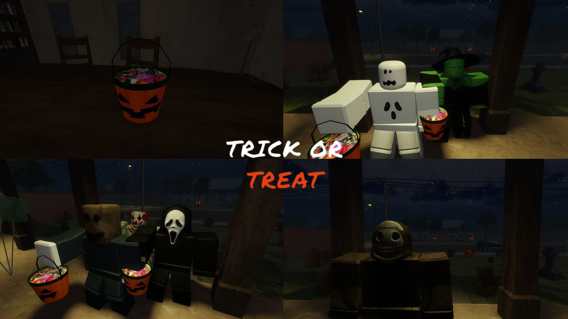 тупой маньяк (Short Horror game | trick or treat)