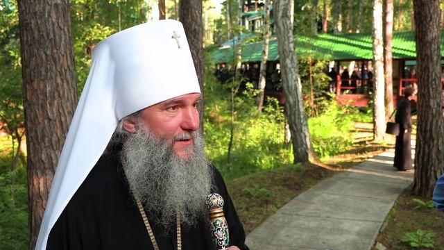 Пресс-подход владыки Евгения после крестного хода. Царская обитель на Ганиной яме. 17.07.2025