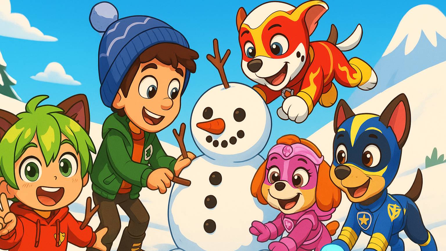 ЩЕНЯЧИЙ ПАТРУЛЬ 🐾 НЕВЕРОЯТНОЕ СПАСЕНИЕ В ГОРАХ! 😱 Игровой мультик. 4 серия — Гонщик и Эверест