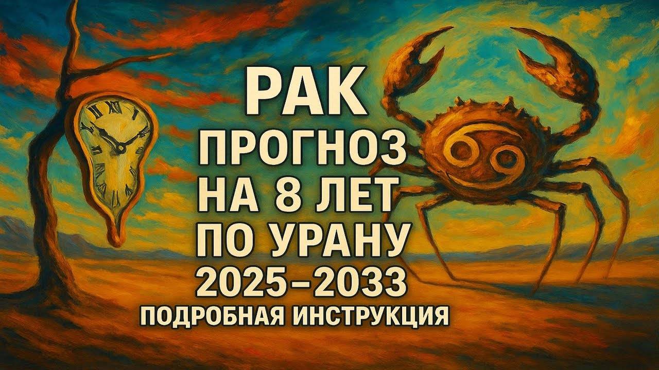 ♋ Рак и Уран 2025–2033 — 8 лет перемен! К чему готовиться?
