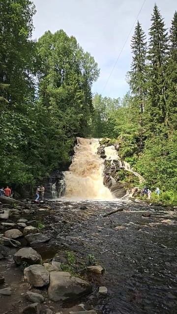 Карелия. Питкяранта. Водопад Юканкоски (Белые мосты). Karelia. Pitkyaranta. Yukankoski Waterfall
