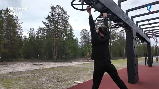 Русский ниндзя "Вращающиеся горизонтальные кольца"